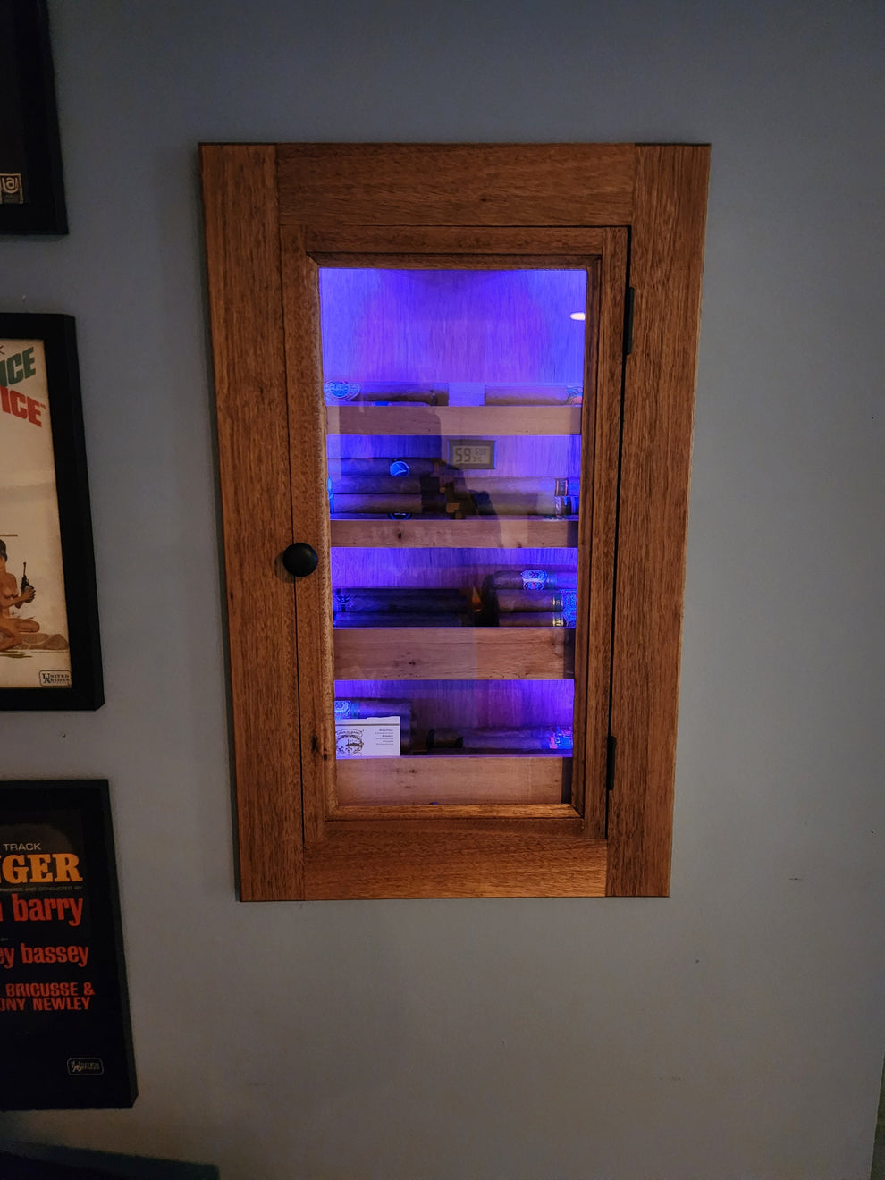 Hand made In-Wall Humidor for cigars | Gift for husband, father – Gene ...